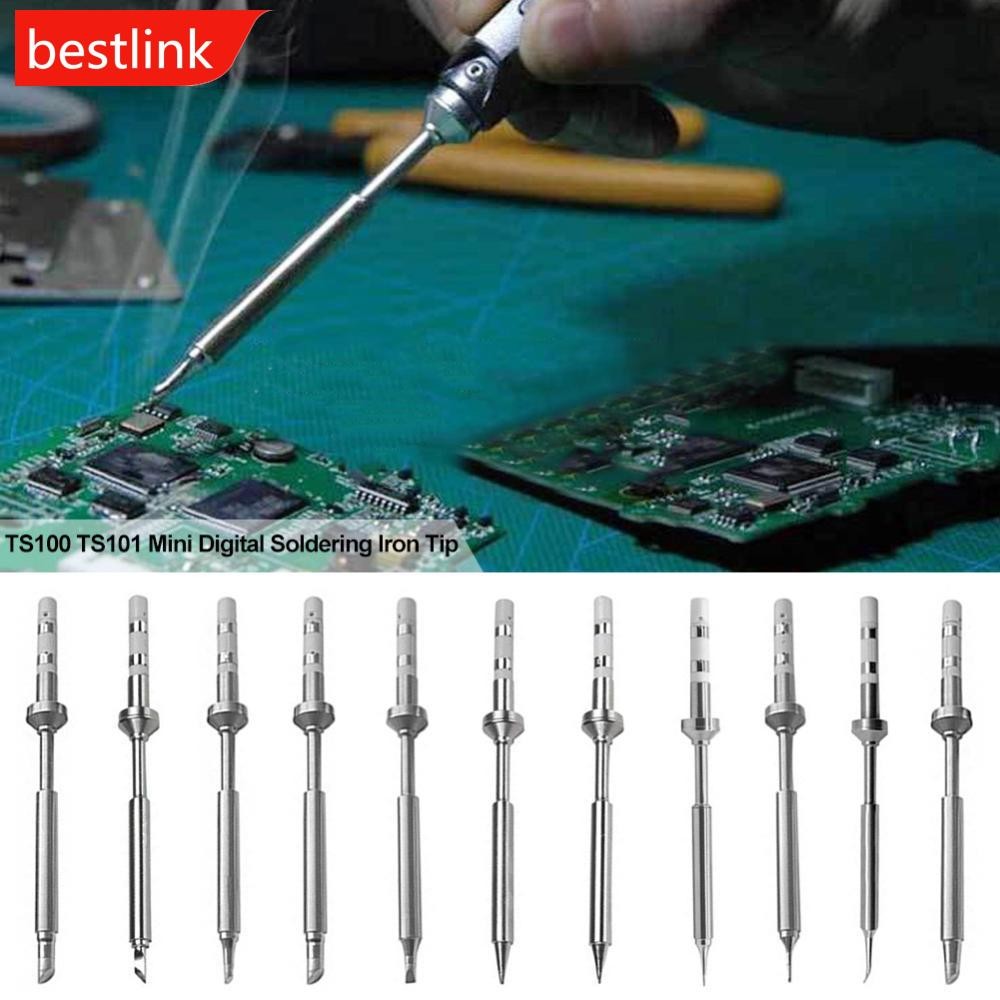 BESTLINK TS100 TS101 Soldering Iron Tips Replacement Soldering Bit for ...