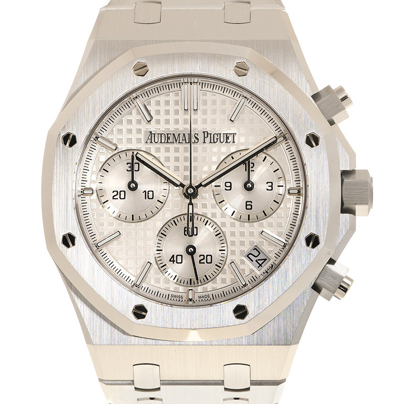 Audemars Piguet AP Royal Oak 41mm Stainless Steel Silver Chronograph ...