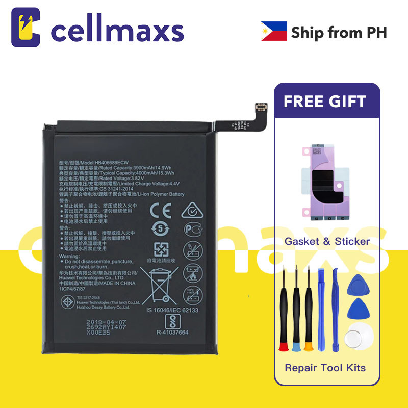 Cellmaxs For HUAWEI Y7 Prime 2019 Y9 2019 Y9 2018 HB406689ECW Battery ...