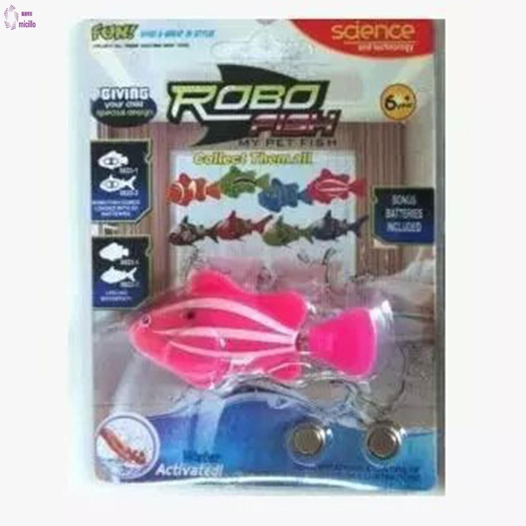 Electric Robot Fish Toys Plastic Fish Toy with Light Robot Fish Toys ...
