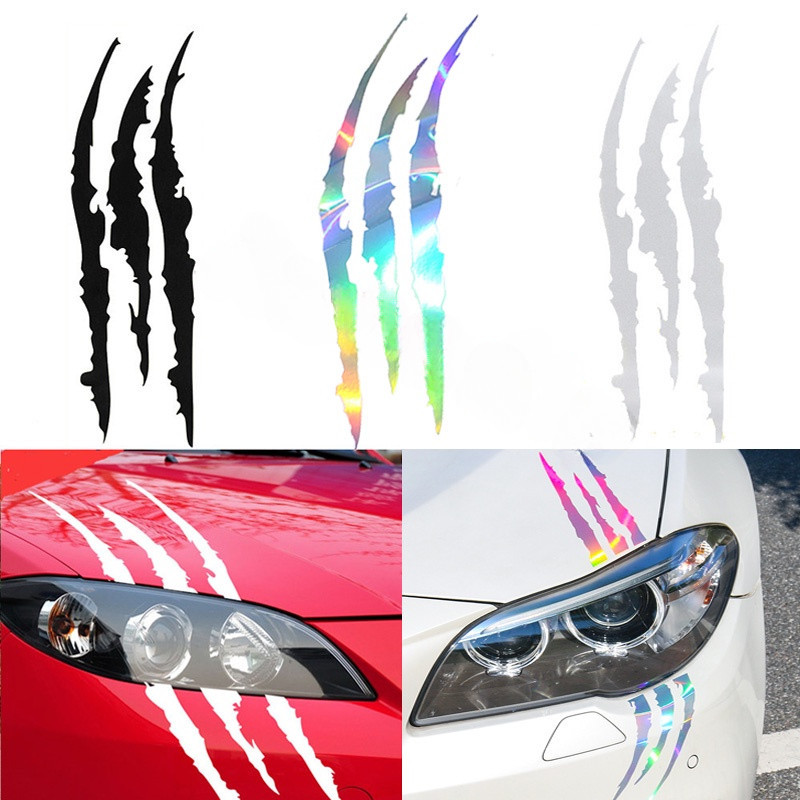 1-2pcs Monster Sticker for Car Stickers and Decals Monster Scratch ...