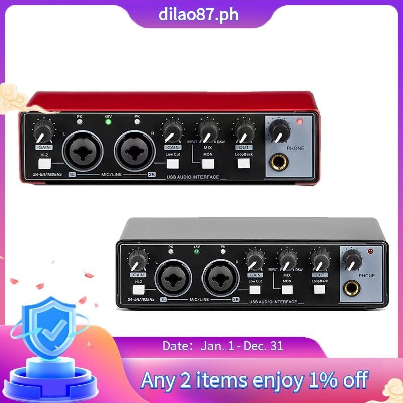 Sound Card Studio Record Professional USB Audio Interface Sound ...