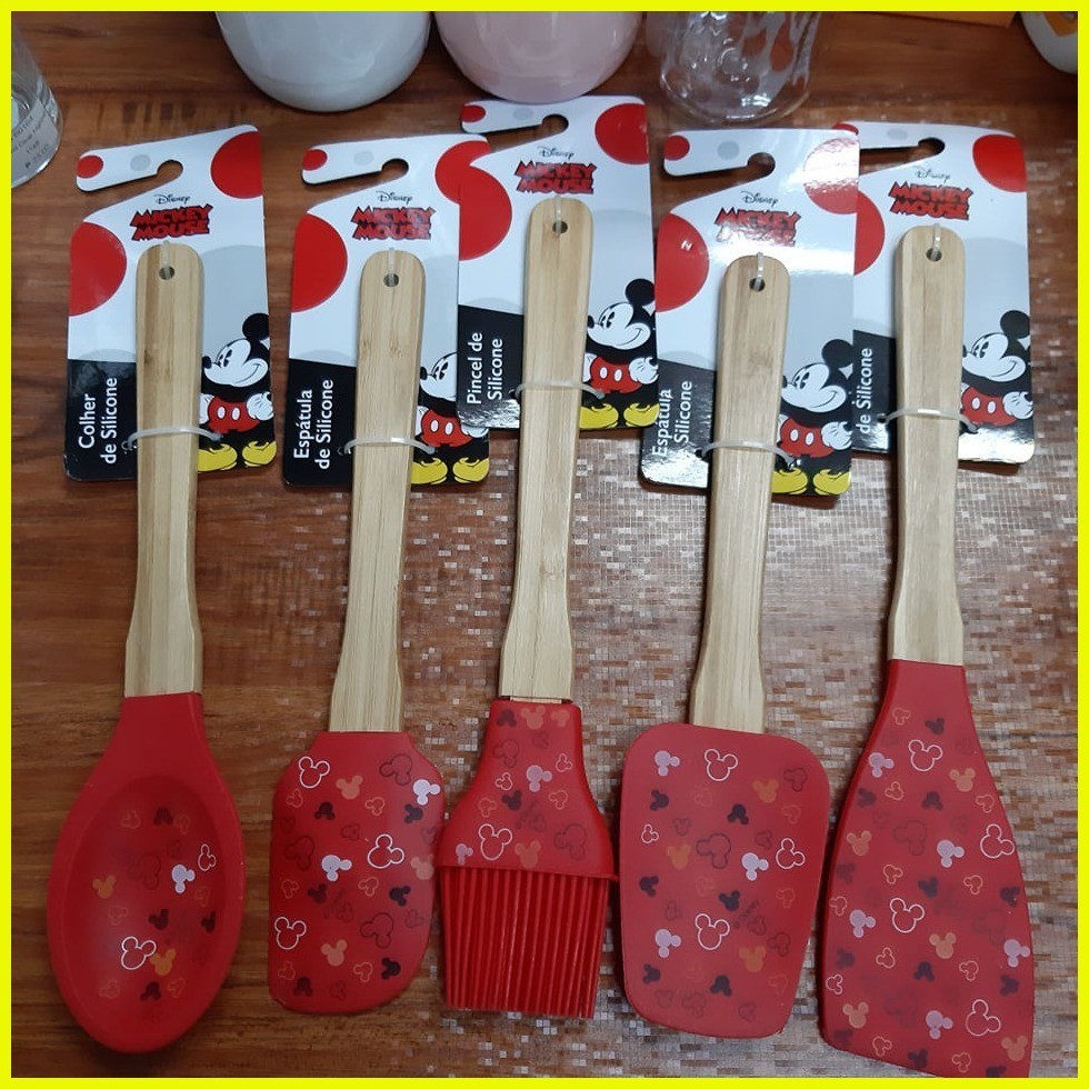 ♞Disney Mickey Mouse Silicon Baking Utensils Set | Shopee Philippines
