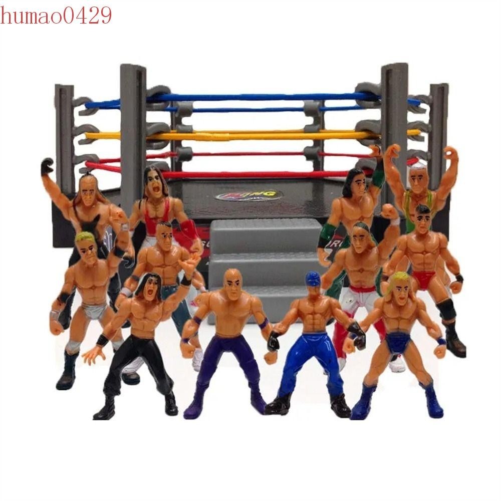 HUMAO Wrestling Toys, Fighting Station Arena Cage Wrestling Figure ...