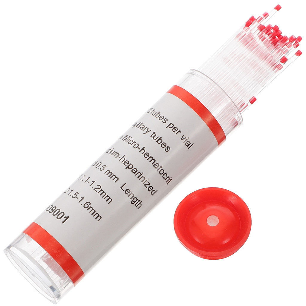 100pcs 75mm Capillary Tube Glass Capillary Tubes Hematocrit Tubing ...