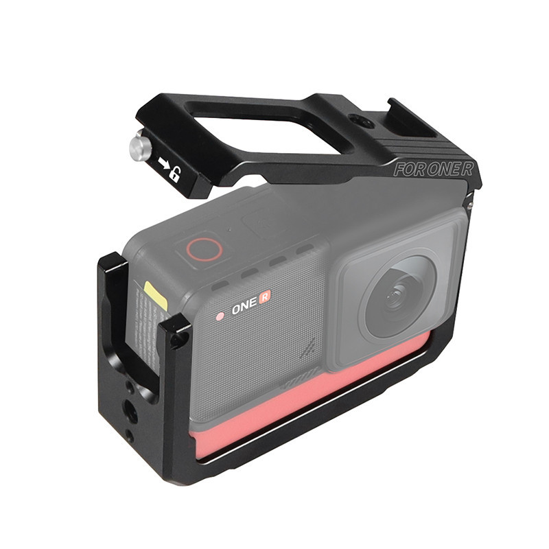 For Insta360 One R RS Camera Metal Cage Rig Frame 1/4 Foldable Tripod ...