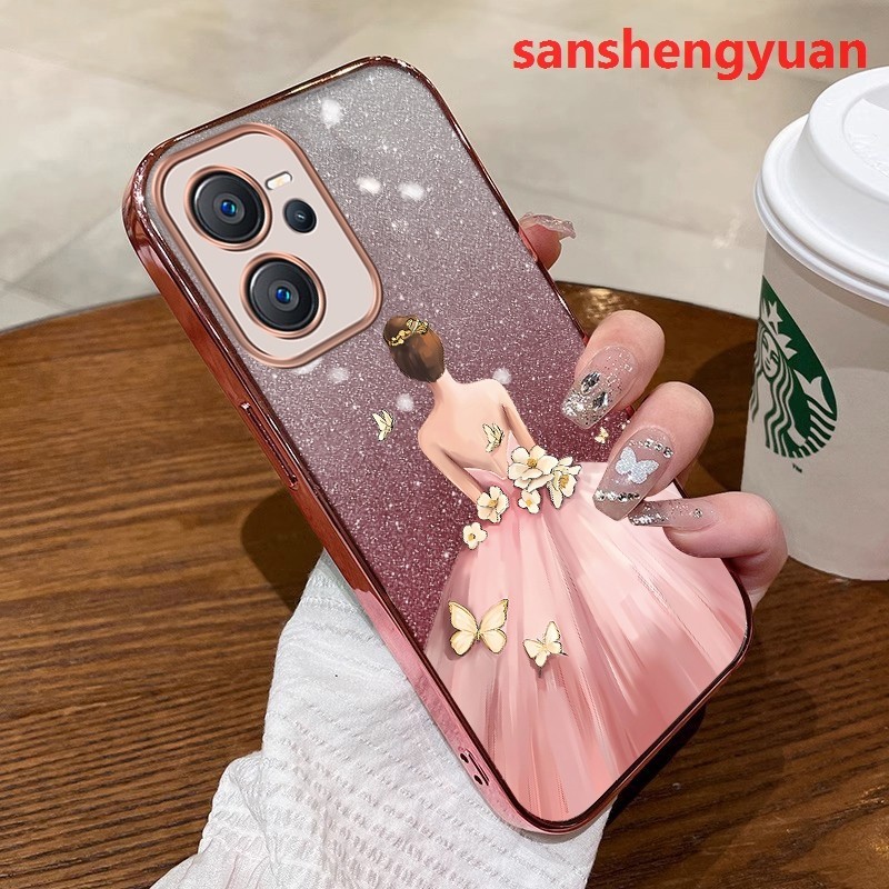 Casing Realme C35 Realme C31 phone case features a soft gold edged ...