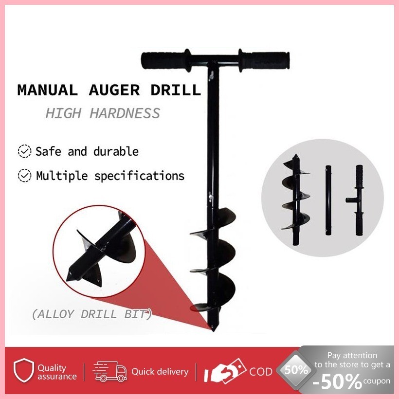 【Hot】 Manual Hand Drill Digger 60cm/85cm Earth Auger Post Hole Hand ...