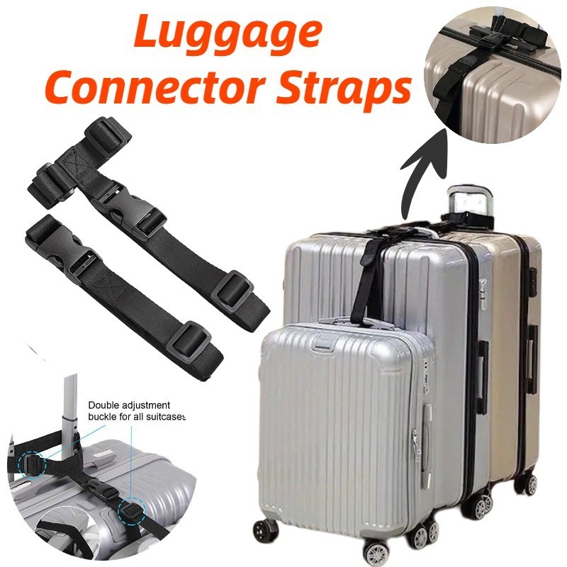 Luggage Connector Straps T-shaped Adjustable Travel Case Seat Belt ...