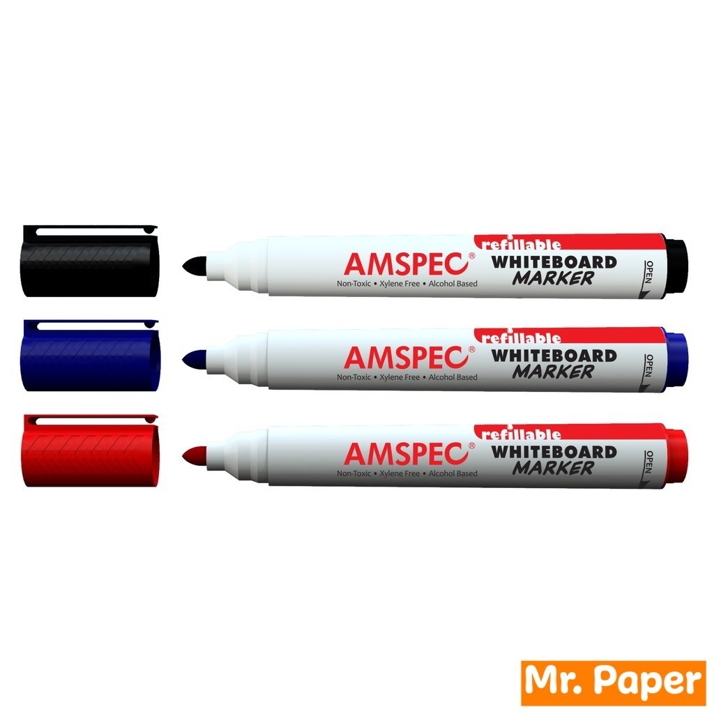 Amspec Whiteboard Marker | Mr. Paper | Shopee Philippines