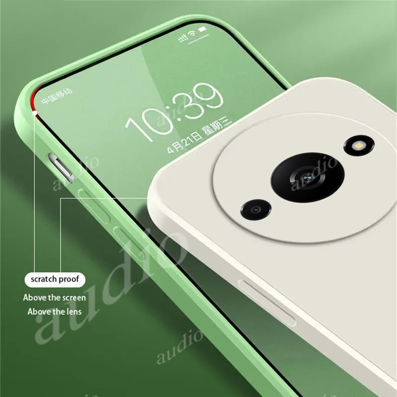 For Redmi A3 A3x 4G 2024 Original Square Liquid Silicone Case For Redmi ...