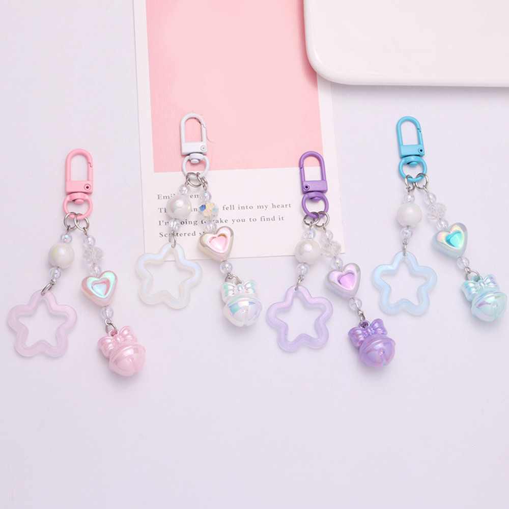 Collection Hobby Decorative Chain Hollow Acrylic Five-pointed Key Chain ...