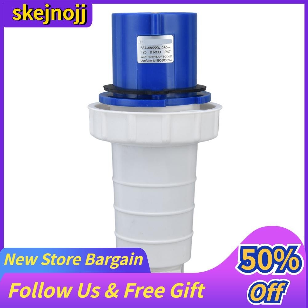 Skejnojj Industrial Plug Socket Good Conductivity 3 Phase Waterproof ...