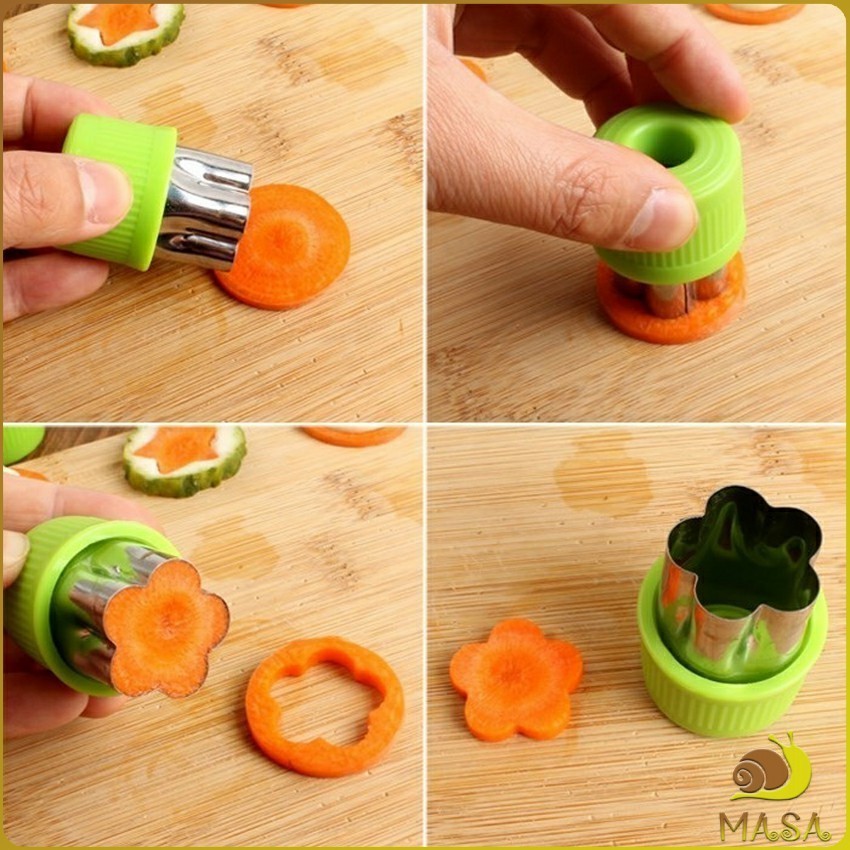 MASA Stainless Steel Fruit Vegetable Cutter Shapes Set Mini Cookie ...