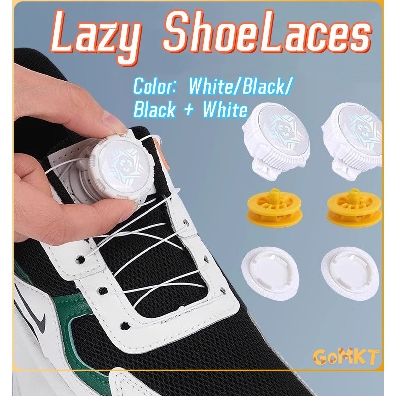 G.M. No Tie Shoelaces Strong Lock Shoelaces for Sneakers Lazy Shoe ...