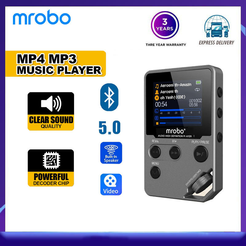MROBO Mp3 Mp4 Music Player Bluetooth | Media Players Audio Video ...