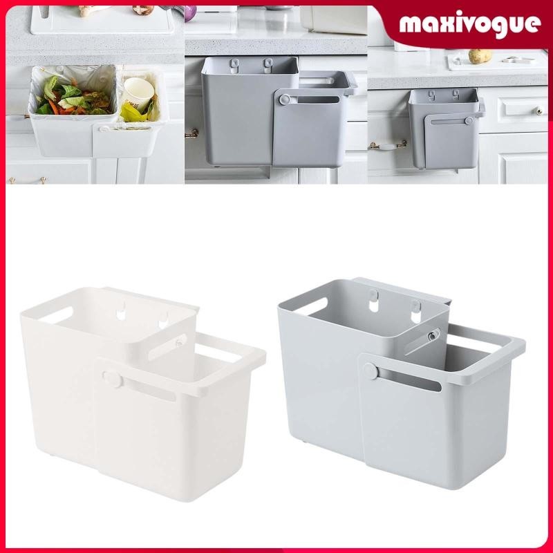 [Maxivogue] Kitchen Hanging Trash Can Extendable Compost Bucket Trash ...