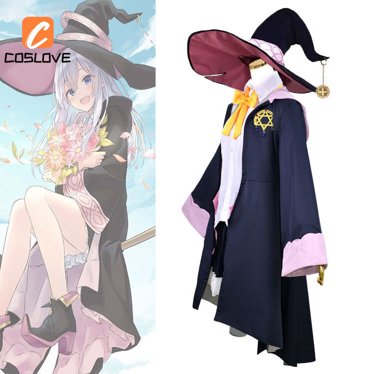 Anime The Journey of Elaina Cosplay Full Set Costume Little Witch ...