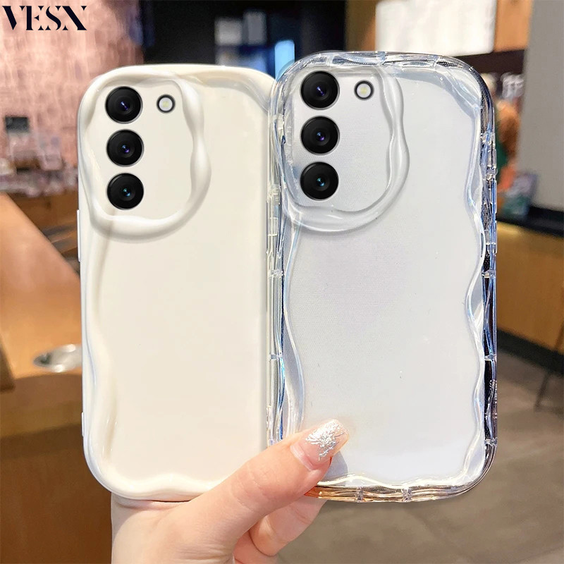 Wave Pattern Transparent Phone Case For Samsung ss Galaxy A73 A72 A56 A55 A54 A53 A52 A36 A35 ...