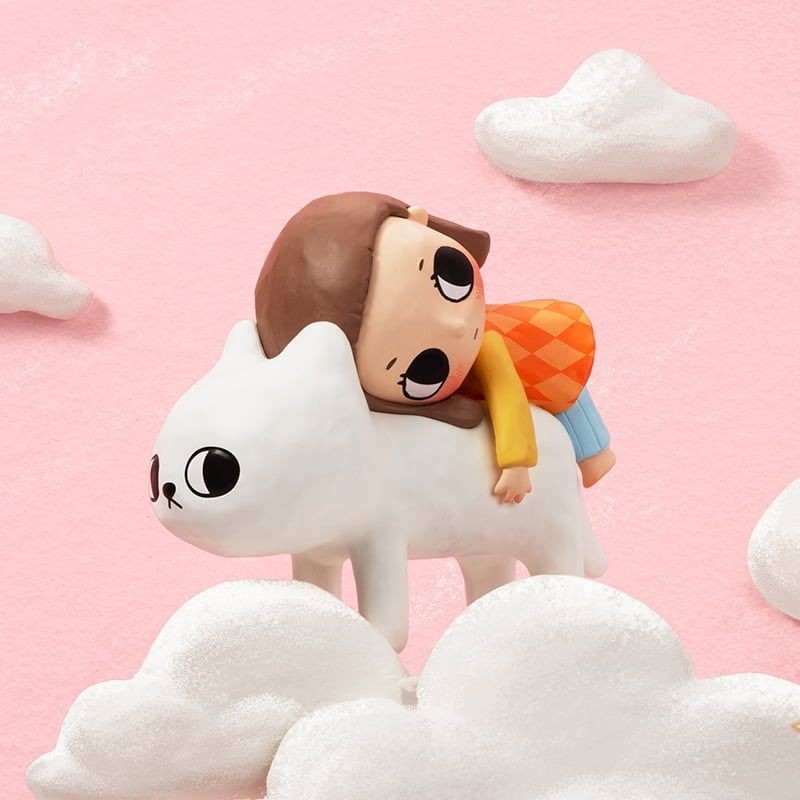 Popmart official popmart Nyota fluffy lfie Soft Life Doll Figure Trendy ...