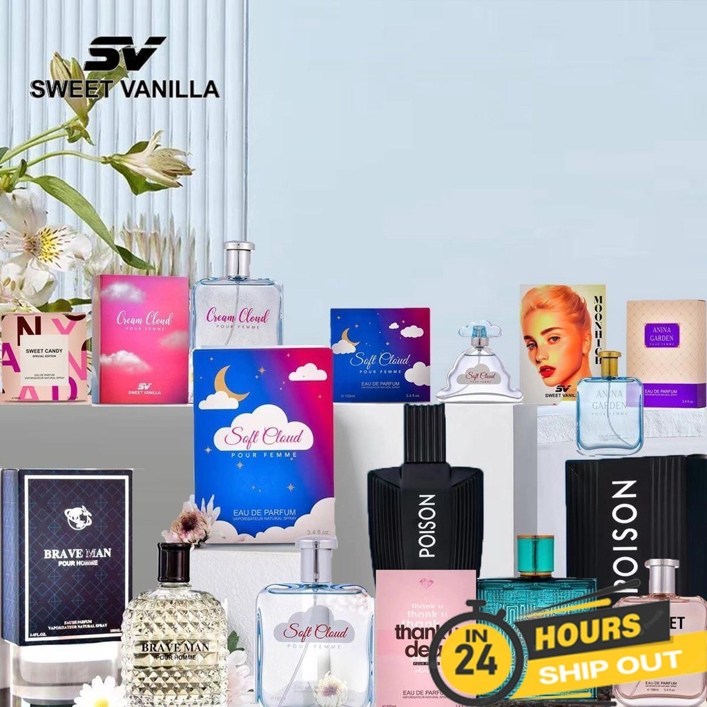 Sweet Vanilla Tester Perfume 100ml For Men Women long lasting | Shopee ...
