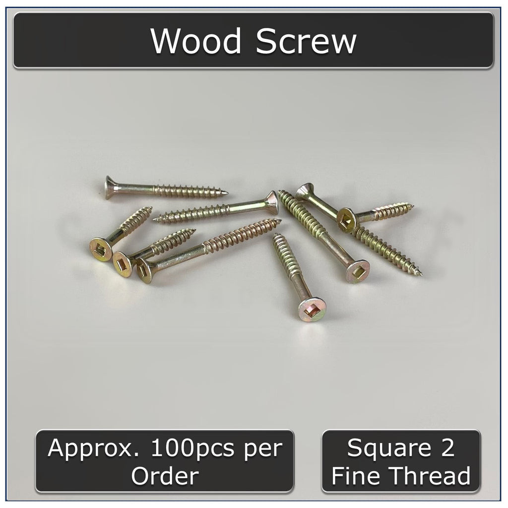 Wood Screw Approx.100pcs SQ2 (30, 40, 50mm) Square Hardwood Furniture ...