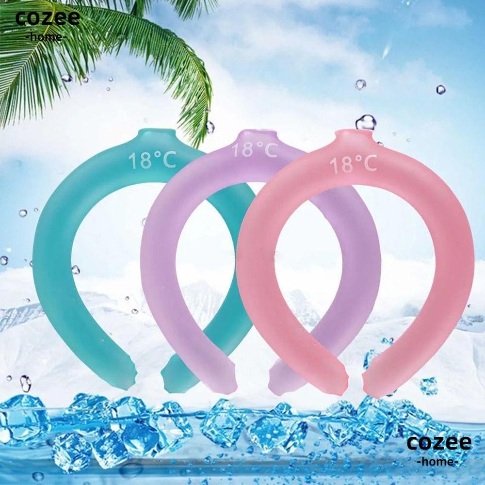 COZEE Neck Cooler, Tube Ice Pack Neck Cooling Ring, Reusable Ice Maker ...