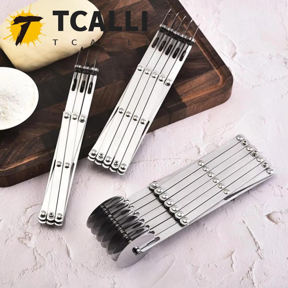 TCALLI Dough Divider Cutter, Stainless Steel Professional Side Pasta ...