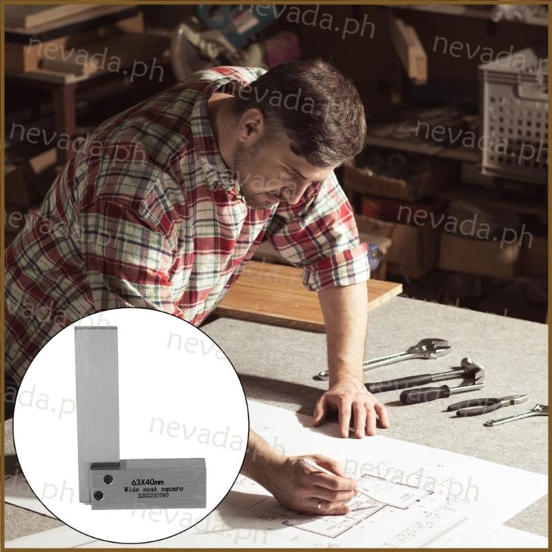 Nevʚ ɞ L-Type Measuring Tool Machinist Square Angles Ruler Precision 90 ...