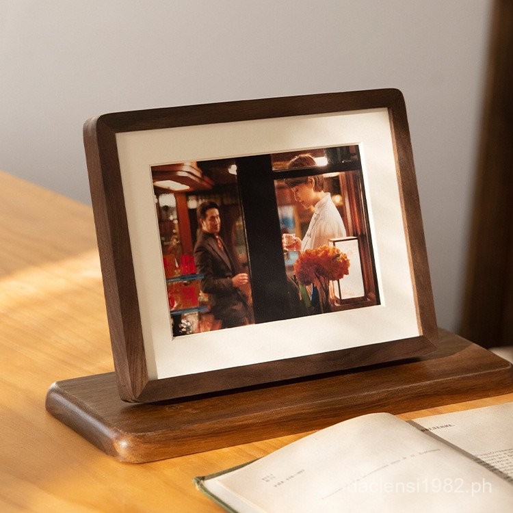 Solid Wood Rounded Corner Custom Photo Frame Mortise and Tenon Couple ...