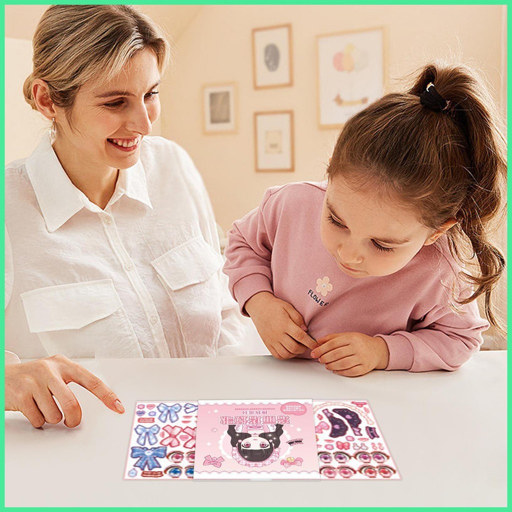 Dress Up Girls Stickers Sticks Dress Up Princess Stickers Reusable ...