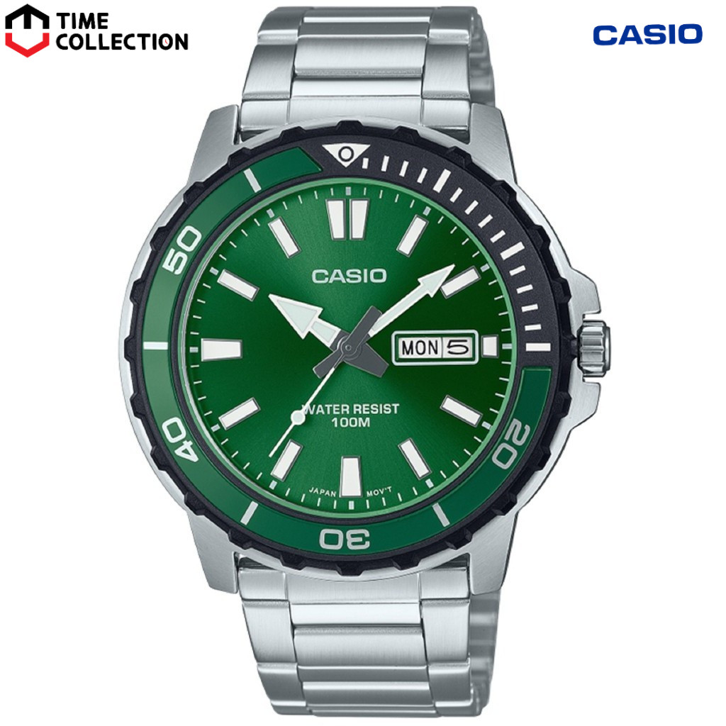 Casio MTD-125D-3A Analog Stainless Steel Strap Watch For Men | Shopee ...