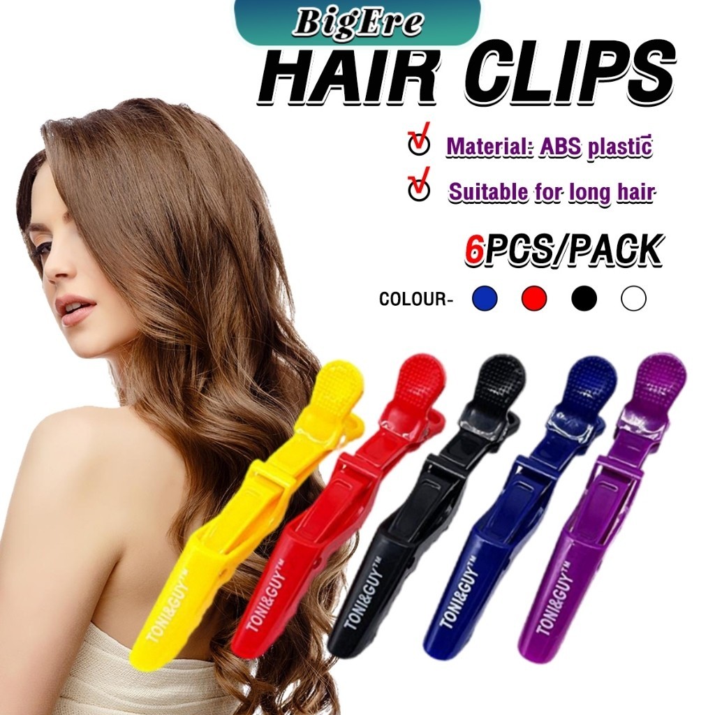 BEre 6Pcs Crocodile Clip Hair Tools Hair Clips Hair Sectioning Clips ...