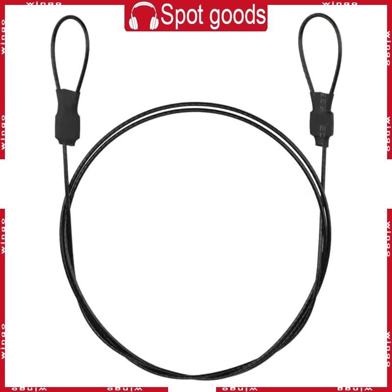 WIN Looped End Cable Braided Stainless Steels Black Coated Safety Wire ...