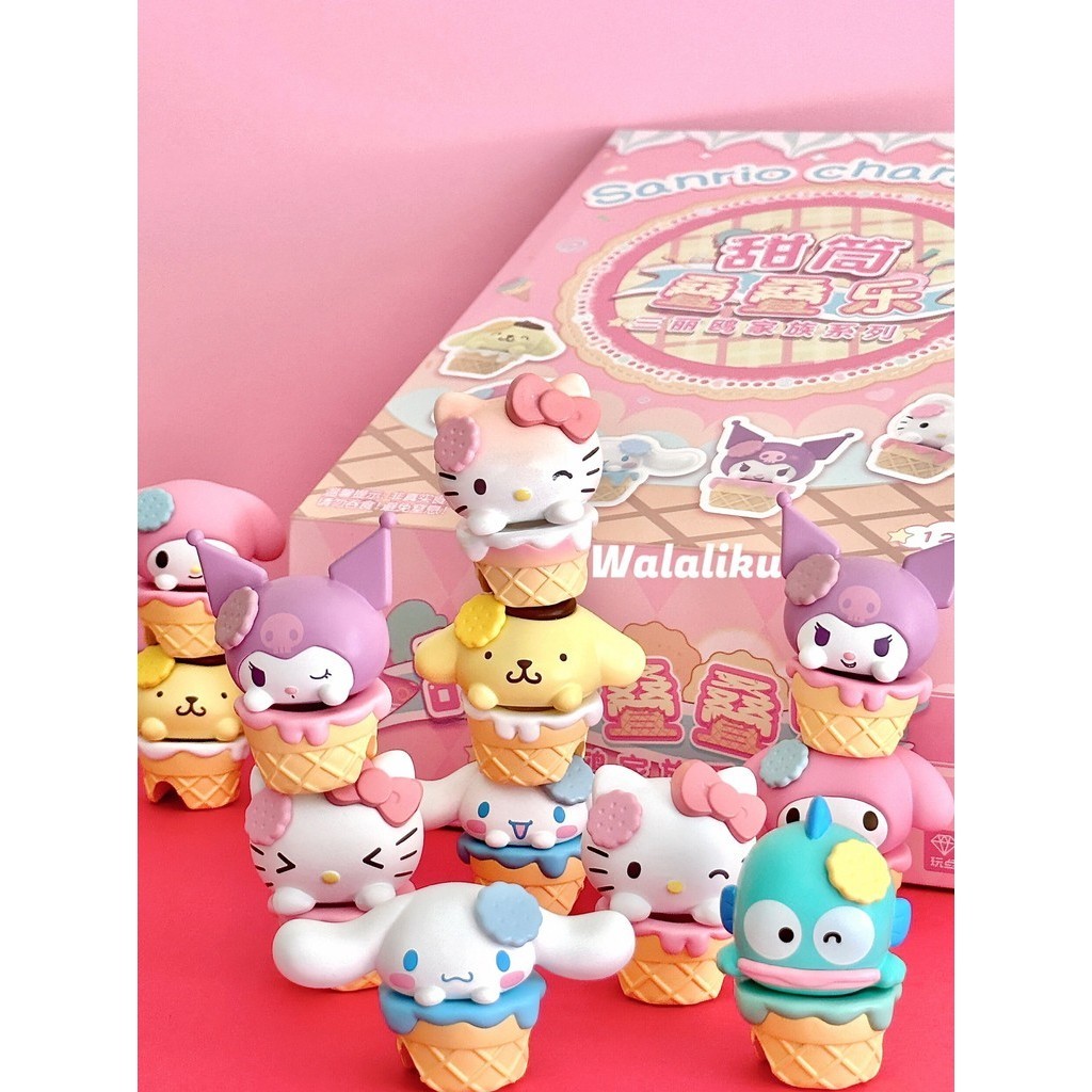 Sanrio Cone Stacking Blind Box mini Cone Blind Bag Figurine | Shopee ...