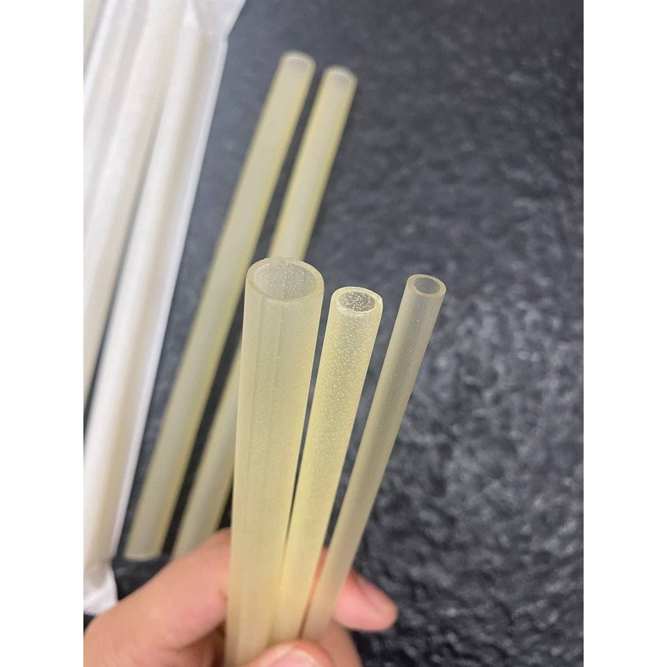 NATURAL COLOR DISCOUNT Edible Straw PH Sustainable Soda Straw, Frappe ...
