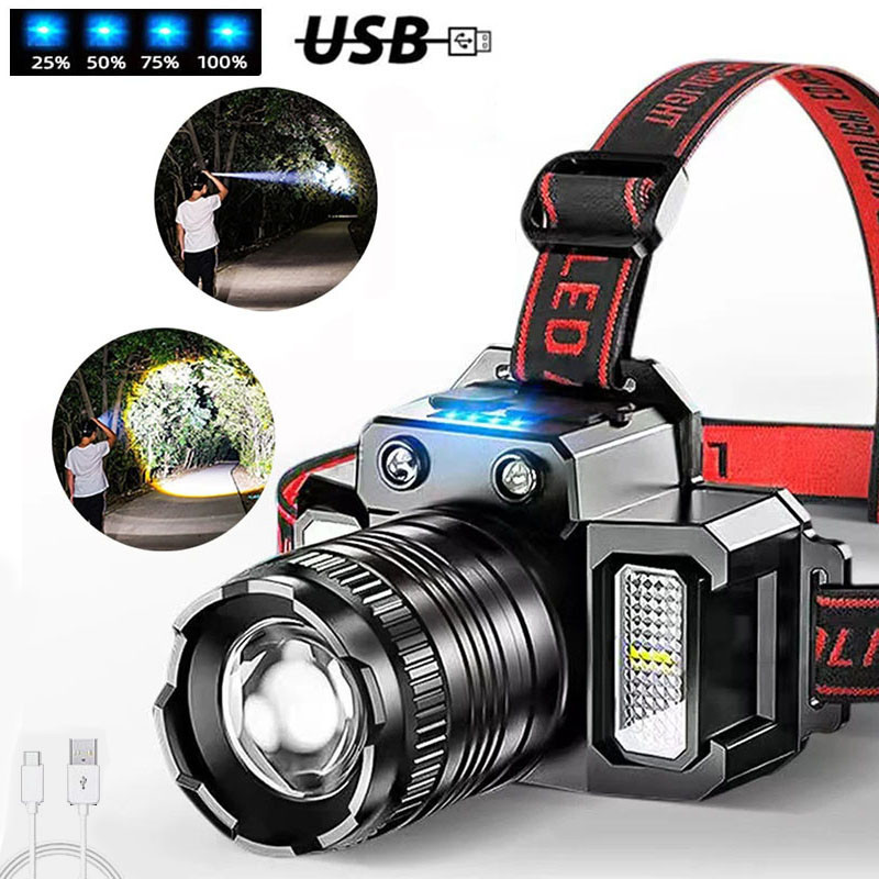 Headlamp Flashlight Led Usb Rechargeable Water Proof Head Flashlight ...