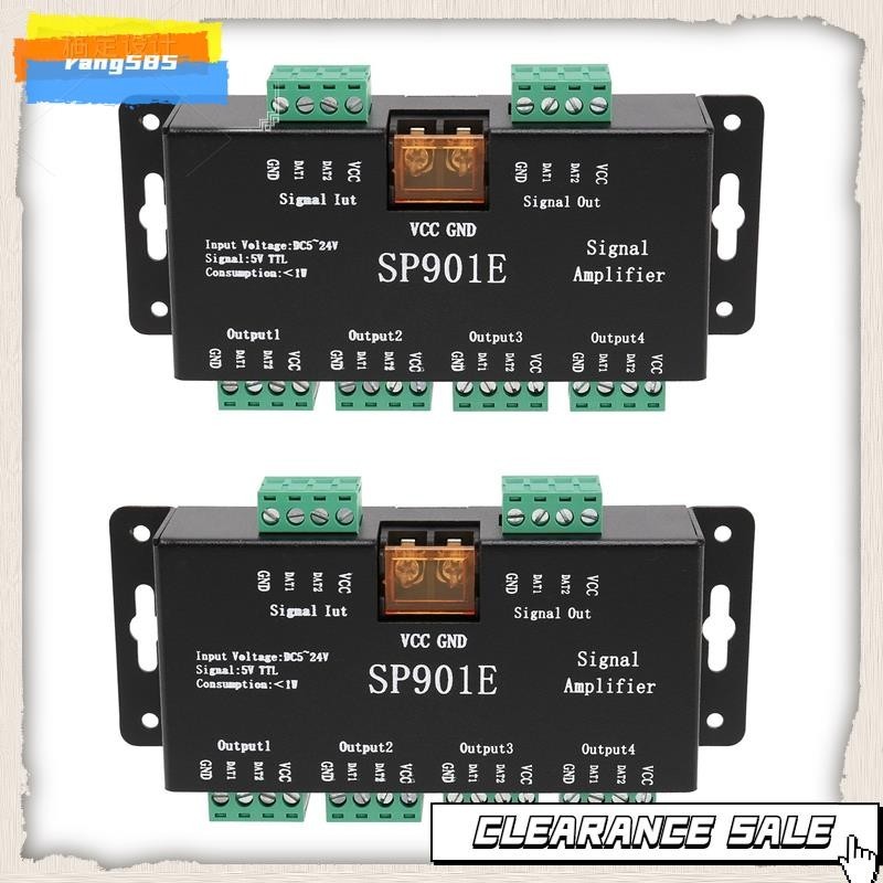 2X SP901E LED Pixel WS2812B WS2811 SPI Signal Amplifier Repeater for ...