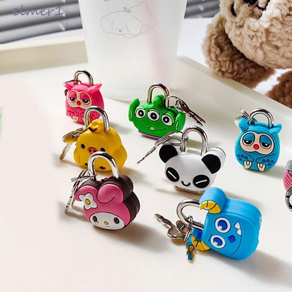 ELMER1 Cartoon Padlock, With Keys Security Luggage Lock, Cute Anti ...