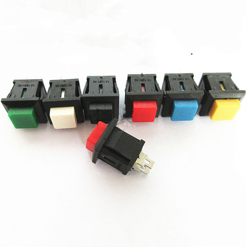 Ds-430 Small Square Self-Reset No Locking Button Switch Power Button Switch Normally Open Press ...