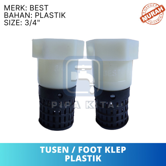 Tusen 3/4 Inch PVC Valve BEST Small Lift Vertical Foot Valve Strainer ...