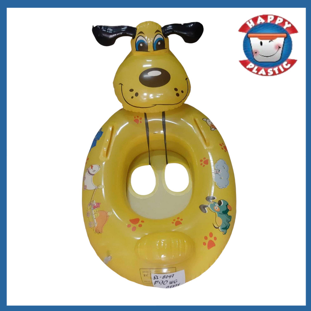 Happy Plastic Dog Inflatable Salbabida Kids Seat Floats Safety Float ...