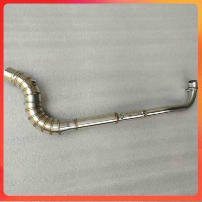 Stainless pipe big elbow high quality mount wave 100 110 115 rusi125 ...