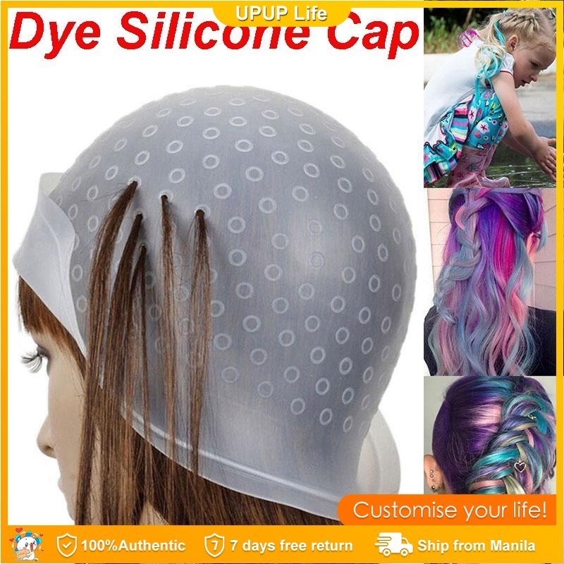 Salon Dye Silicone Cap Hair Color Highlighting Reusable Caps Hat ...