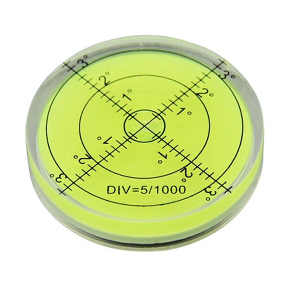 Universal 60*12mm Spirit Bubble level Degree Mark Surface Circular ...