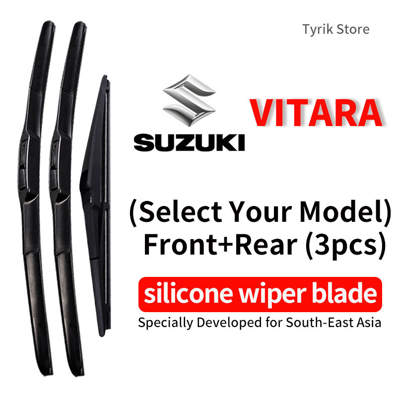 (Front+Rear 3pcs)Suzuki VITARA Wiper Blade Set for 1988-2023 Suv Car ...