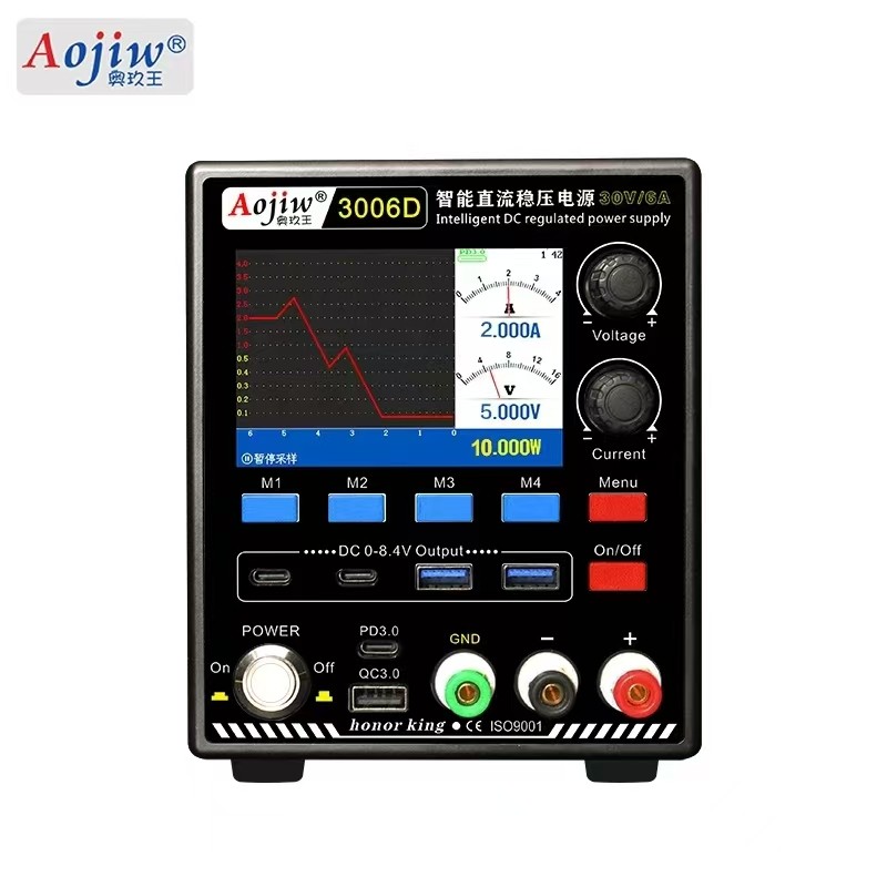 Aojiw 3006D intelligent DC voltage-regulated program-controlled power supply 30V6A electronic ...