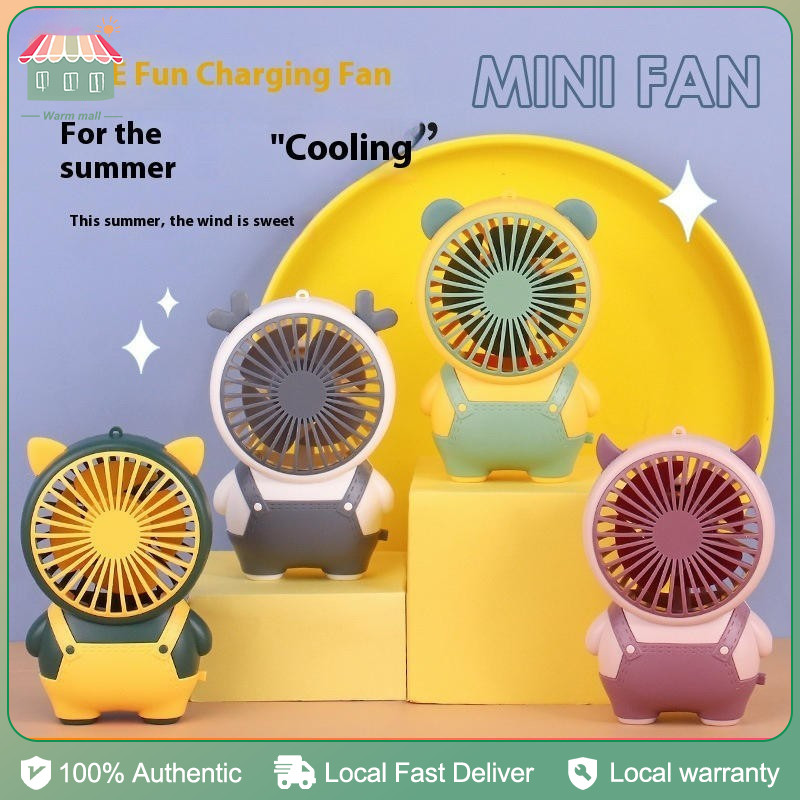 Portable Rechargeable Cartoon Styled Mini Desktop Fan For Handheld ...