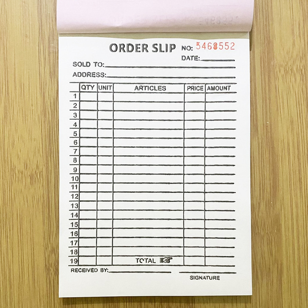 Kuba Carbonized Order Slip Receipt Paper 25 Sheets 18x13cm 1pc | Shopee Philippines