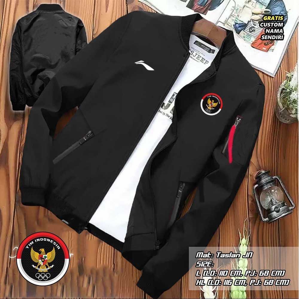 NEWEST 2023 LINING NATIONAL TEAM BOMBER JACKET / PARACHUTE JACKET ...